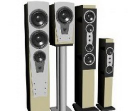 Digital stereo speakers 3d model 3Ds Max files free download - CadNav