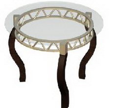 Ilinois home Round Dining Table 3d model 3Ds Max files free download ...