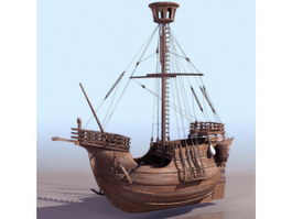 Steampunk Airship and Submarine 3d model Maya files free download ...