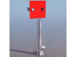 Railway signal lamp 3d model 3Ds Max,3ds files free download - CadNav