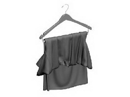 Lady silk clothes 3d model 3Ds Max files free download - CadNav