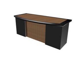 Wooden General Manager Desk 3d model 3Ds Max files free download - CadNav