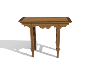 Antiques Console Table 3d model 3Ds Max,3ds files free download - CadNav