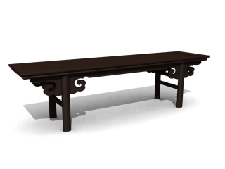 Antique furniture bench 3d model 3Ds Max,3ds files free download - CadNav