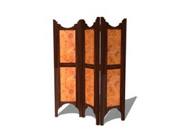 Antique wooden screen 3d model 3DMax,3Ds files free download - CadNav