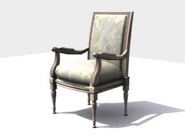 Antique Chair European Style 3d model 3DMax,3Ds files free download ...