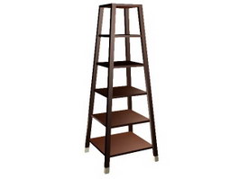 Living Room wood display rack 3d model 3DMax,3Ds files free download ...