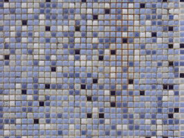 Blue and white mixed mosaic flooring tile Texture ID5894 - CadNav