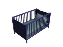 Plastic baby crib 3d model 3DMax files free download - CadNav