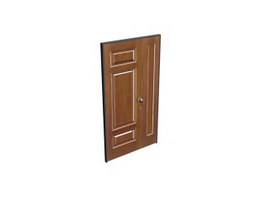 Wood Panel Door 3d model 3DMax files free download - CadNav