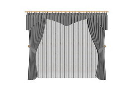 Hotel Curtain and Drape 3d model 3DMax files free download - CadNav