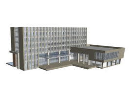 Headquarters building 3d model 3dsMax files free download - CadNav