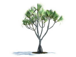 Cartoon Trees and Shrubs 3d model 3ds Max files free download ...