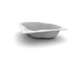 Corner Whirlpool Tub 3d model 3ds Max files free download - modeling ...