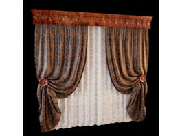 Flat panel curtains 3d model 3dsMax files free download - CadNav