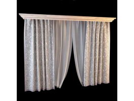 Fashion window curtain 3d model 3dsmax files free download - CadNav