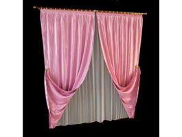 Double layer drape curtain 3d model 3dsmax files free download - CadNav