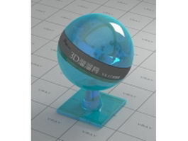 blue glass v-ray material - CadNav