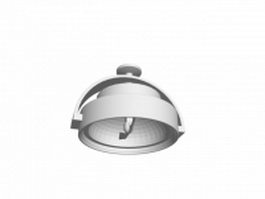Round ceiling mounted LED spotlight 3d model 3dsMax files free download ...