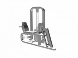 Seated rowing machine 3D Model Download - 3ds Files - CadNav