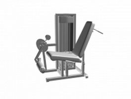 Leg curl cable machine 3D Model Download - 3ds Files - CadNav
