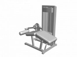 Lying leg curl machine 3D Model Download - 3ds Files - CadNav