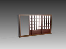 Sliding partition doors 3d model 3dsMax,3ds,AutoCAD files free download ...