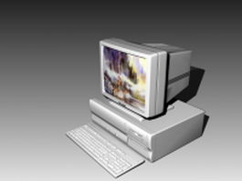 Horizontal desktop personal computer 3d model 3dsMax,3ds,AutoCAD files ...