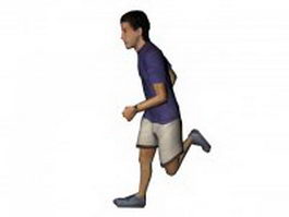 Runner sport man running 3d model 3ds max files free download - CadNav