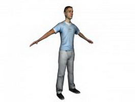 Cartoon fat man 3d model Maya files free download - modeling 22279 on ...