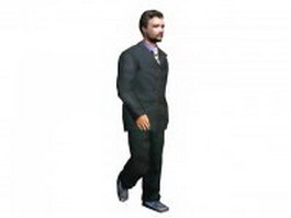 Business man walking down 3d model 3ds max files free download - CadNav