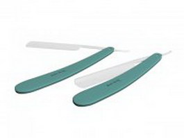 Straight razors 3d model 3ds max files free download - CadNav