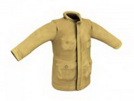 Fleece Jacket 3d model 3ds Max files free download - modeling 49365 on ...