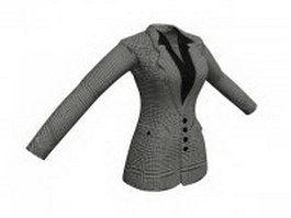 Women's business jacket 3d model 3ds max files free download - CadNav
