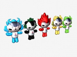 Beijing Olympic Fuwa 3d model 3ds max files free download - CadNav