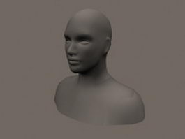Head base mesh 3d model Object files free download - CadNav