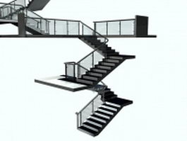 Exterior stair systems 3d model 3ds max files free download - CadNav