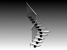Terrace stairs 3d model 3ds max files free download - CadNav