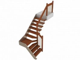 Contemporary railing design 3d model 3dsMax,3ds files free download ...