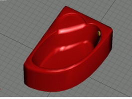 Small corner bathtub 3d model 3ds max files free download - CadNav