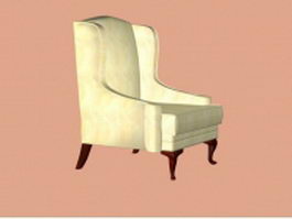 Wing Chair 3D Models Free Download - CadNav