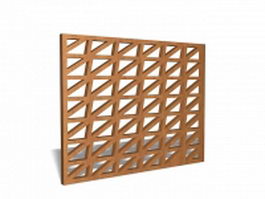 Wood lattice panel 3d model 3ds max files free download - CadNav