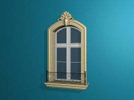 Spanish colonial style window 3d model 3ds max files free download - CadNav
