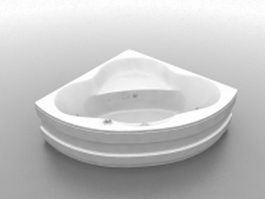 Corner massage bathtub 3d model 3ds max files free download - CadNav