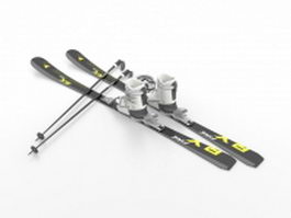 Ski equipment 3D Model Download - 3ds max Files - CadNav
