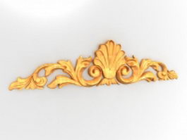 Decorative crown molding 3d model 3ds max files free download - CadNav