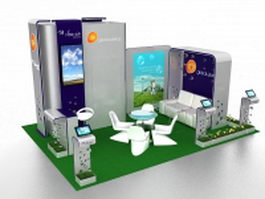 Exhibition booth design 3D Model Download - 3ds max Files - CadNav