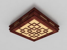 Ancient Chinese ceiling lighting fixtures 3d model 3ds max files free ...