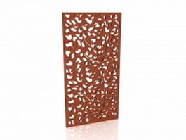 Wood wall screen panel 3d model 3ds max files free download - CadNav