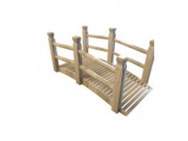 Bamboo bridge for the garden 3d model 3ds Max files free download ...